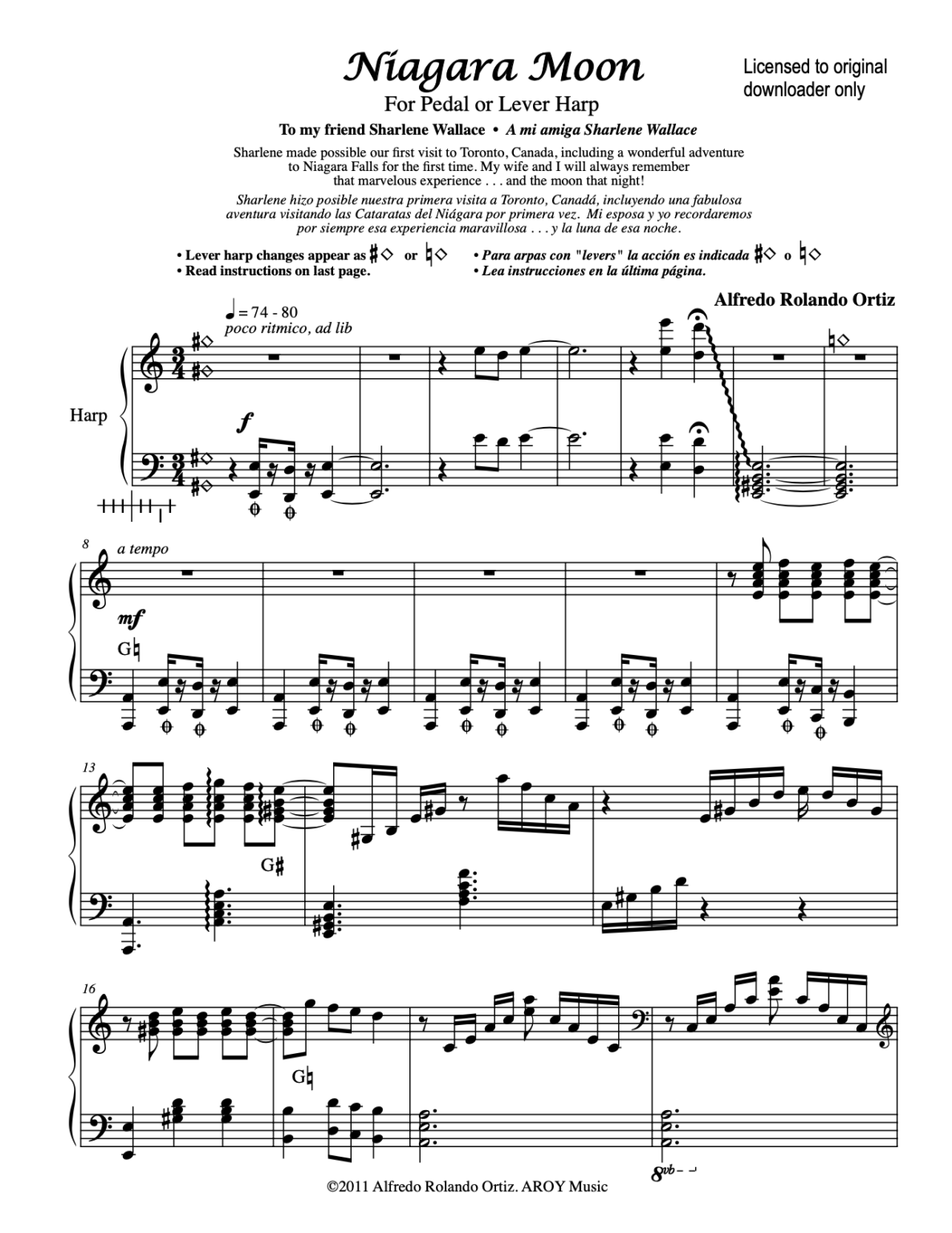 Niagara Moon – Harp Column Music