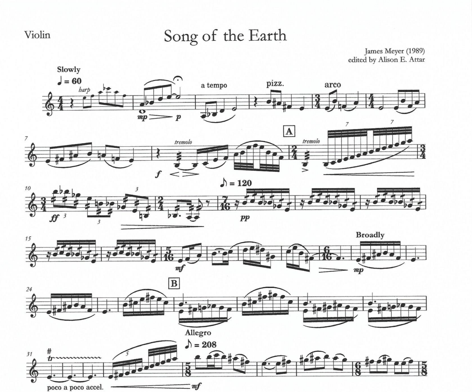 Song of the Earth – Harp Column Music