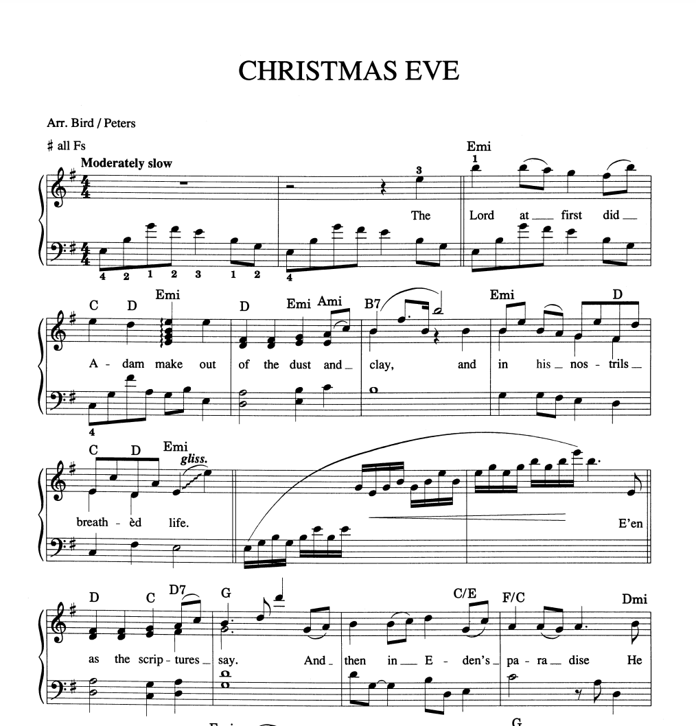 Christmas Eve – Harp Column Music