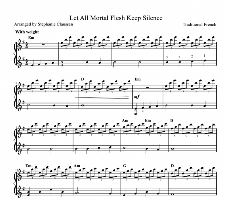 Let All Mortal Flesh Keep Silence – Harp Column Music