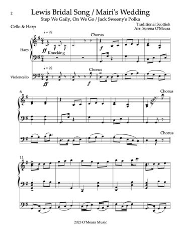 Lewis Bridal Song / Mairi’s Wedding – Harp Column Music