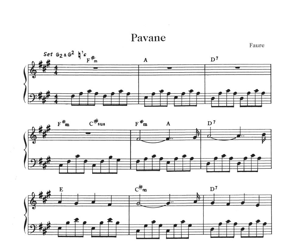 Pavane – Harp Column Music
