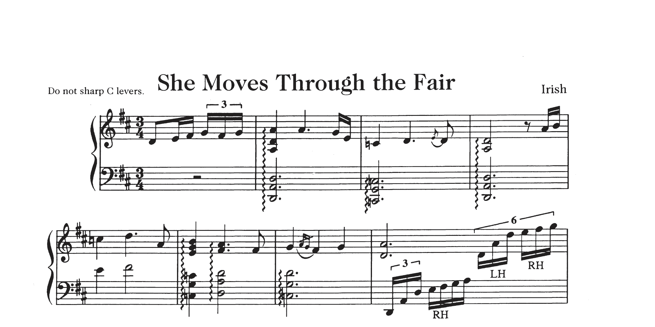 She Moves Through The Fair – Harp Column Music
