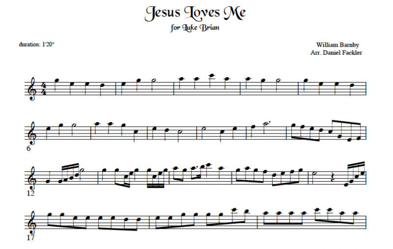 Jesus Loves Me – Harp Column Music