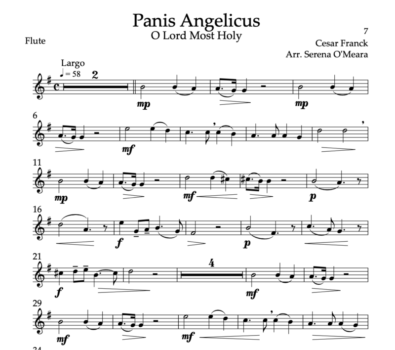 Panis Angelicus (Lever Harp and Melody Instrument) – Harp Column Music