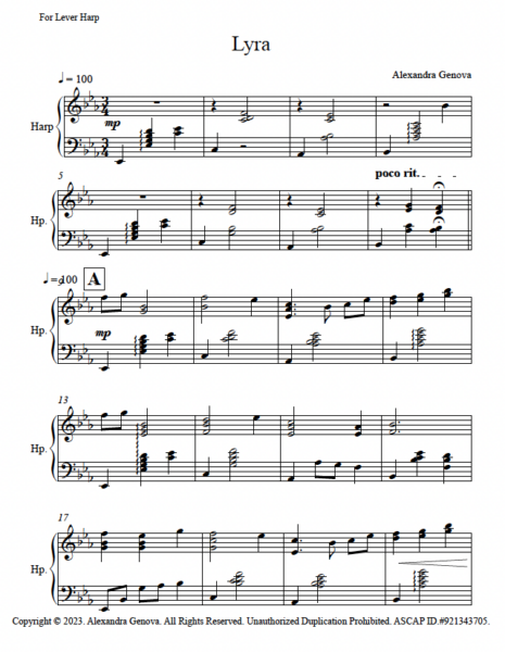 Lyra – Harp Column Music