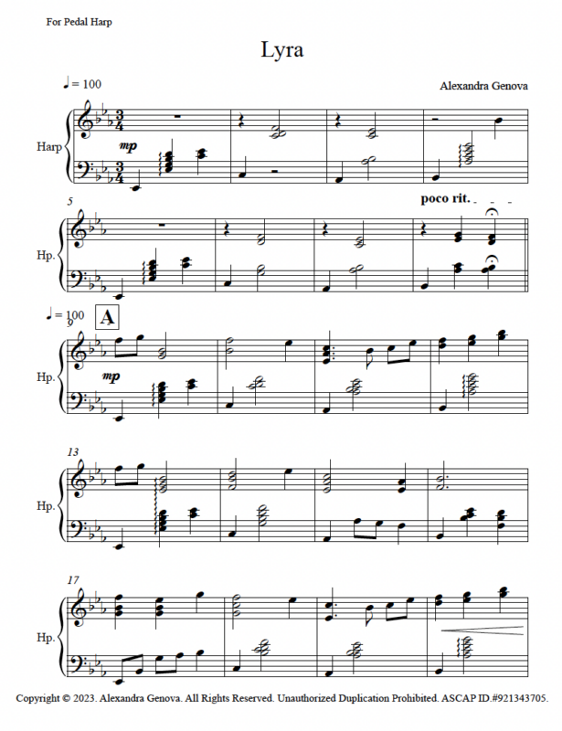 Lyra – Harp Column Music