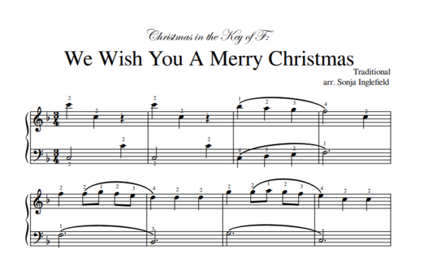 We Wish You a Merry Christmas – Harp Column Music