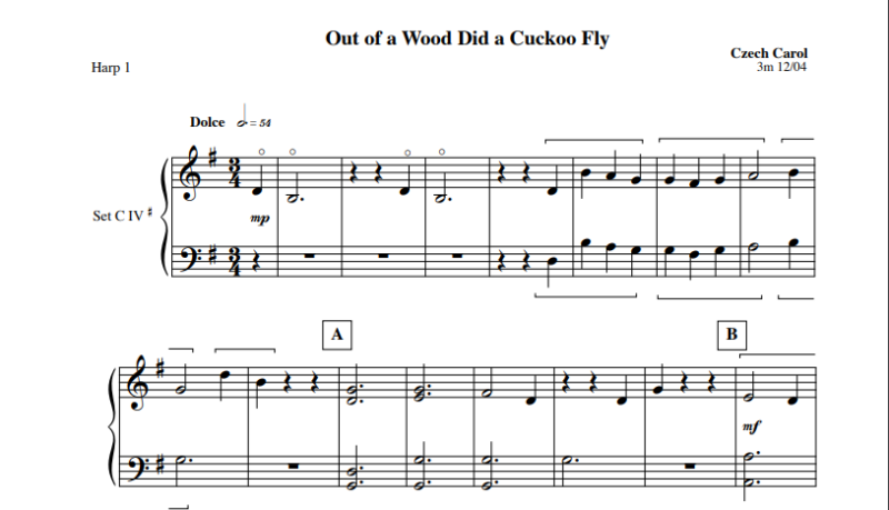 Holiday Harp Duets – Harp Column Music