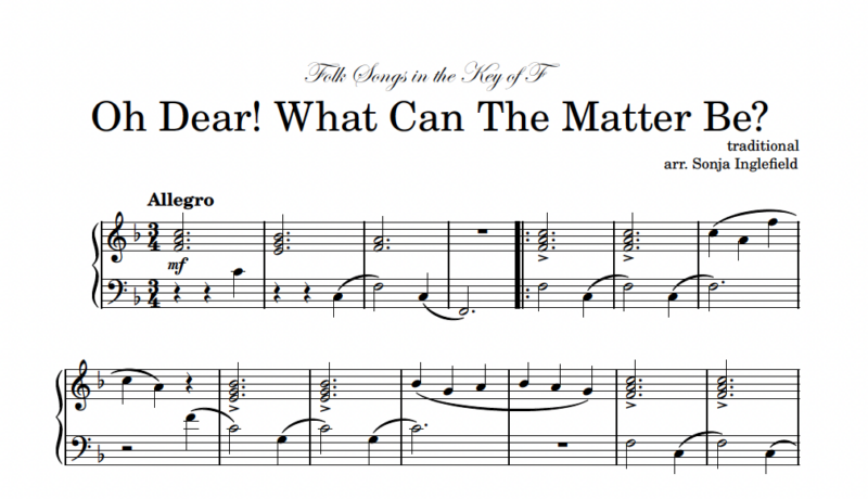 Oh Dear! What Can The Matter Be? – Harp Column Music