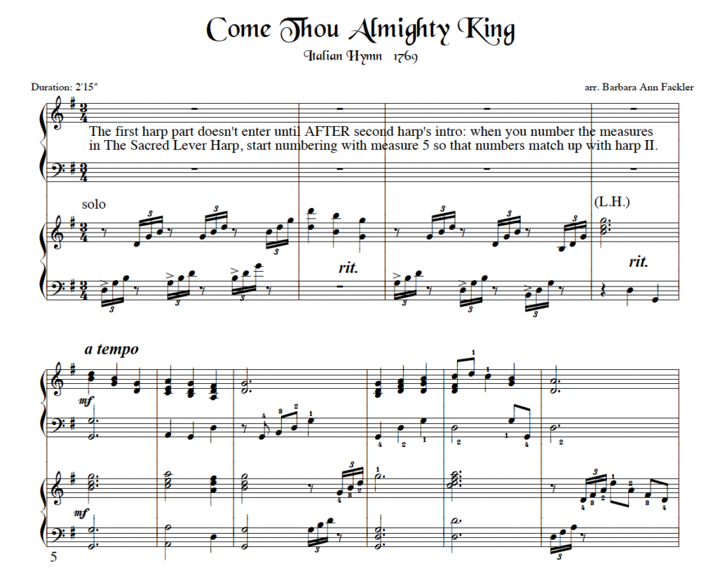 The Sacred Lever Harp – Harp Column Music