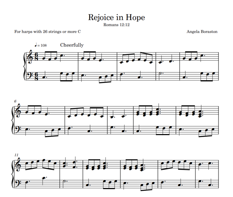 Rejoice In Hope – Harp Column Music