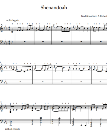 Oh Shenandoah – Harp Column Music