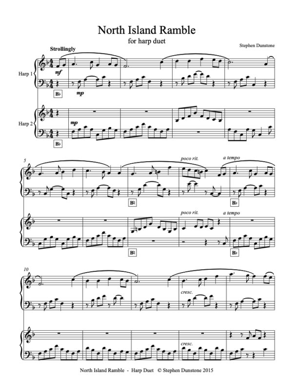 North Island Ramble – Harp Column Music