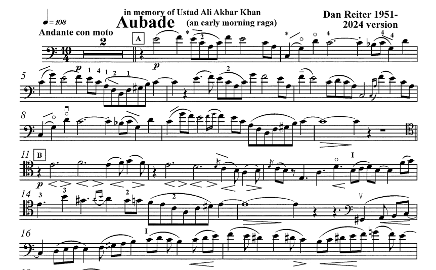 Aubade (an early morning raga) – Harp Column Music
