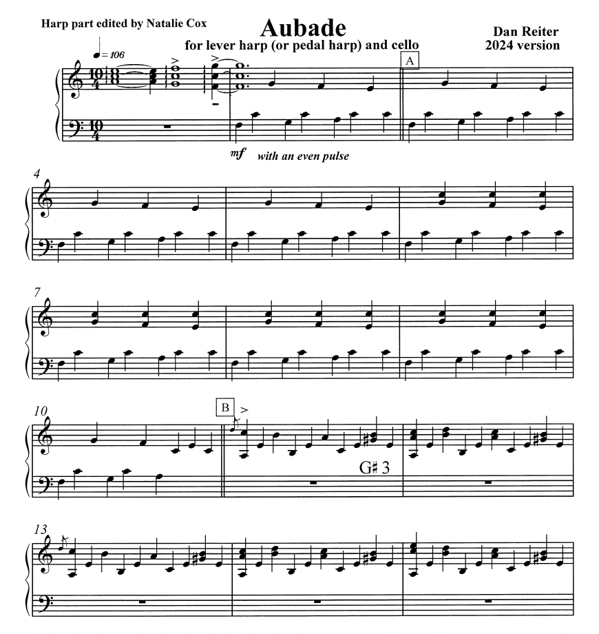 Aubade (an early morning raga) – Harp Column Music
