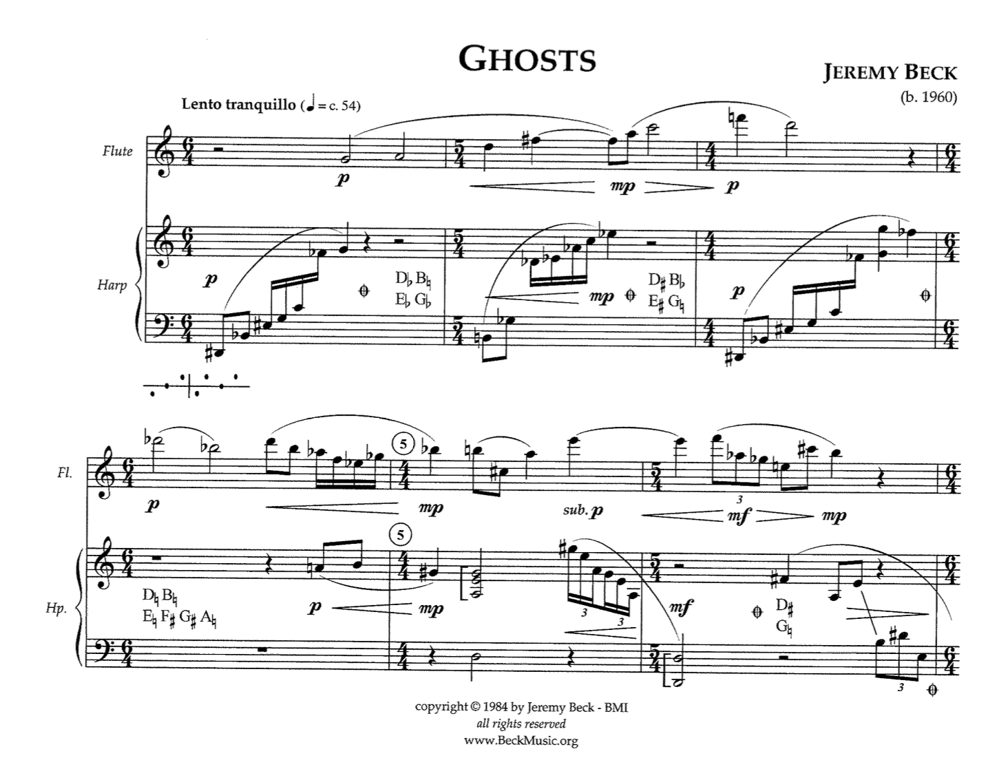 Ghosts – Harp Column Music