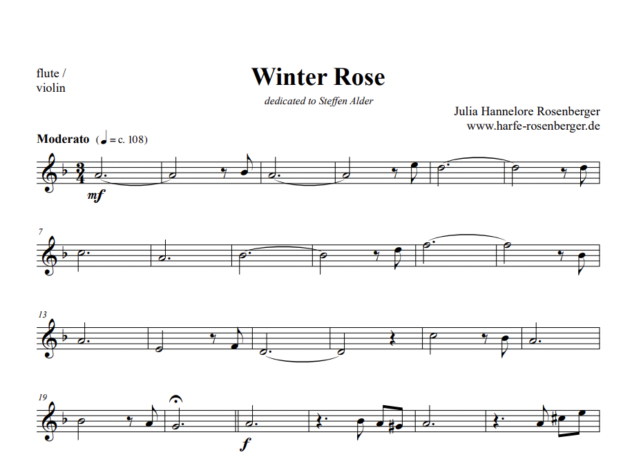 Winter Rose – Harp Column Music