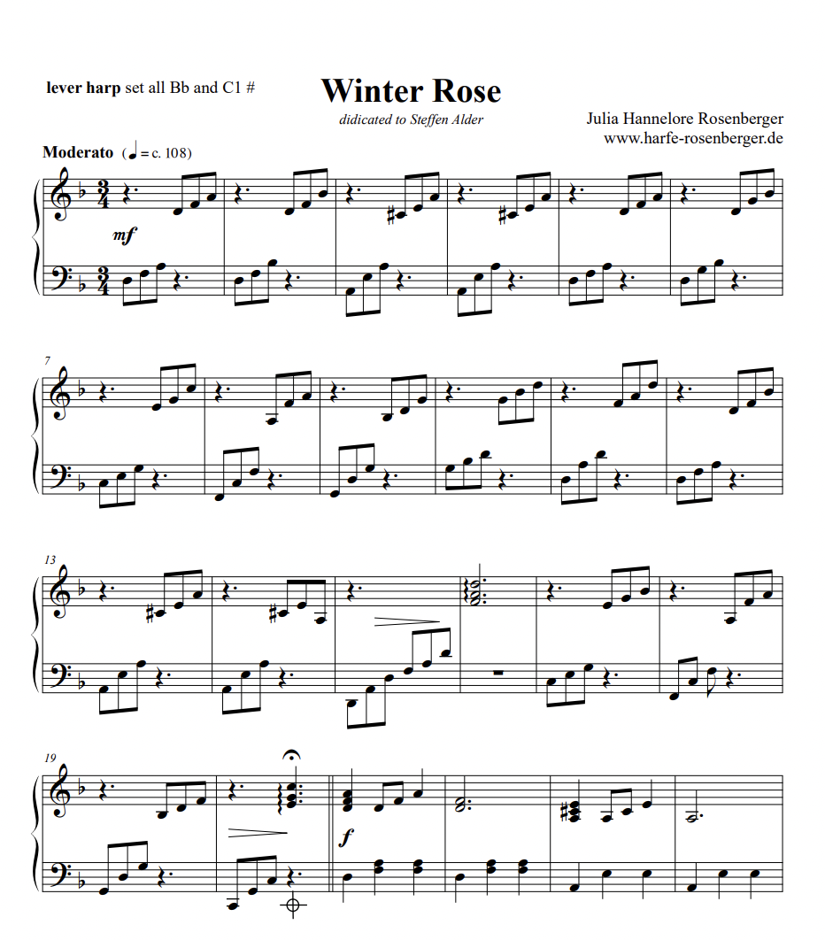 Winter Rose – Harp Column Music