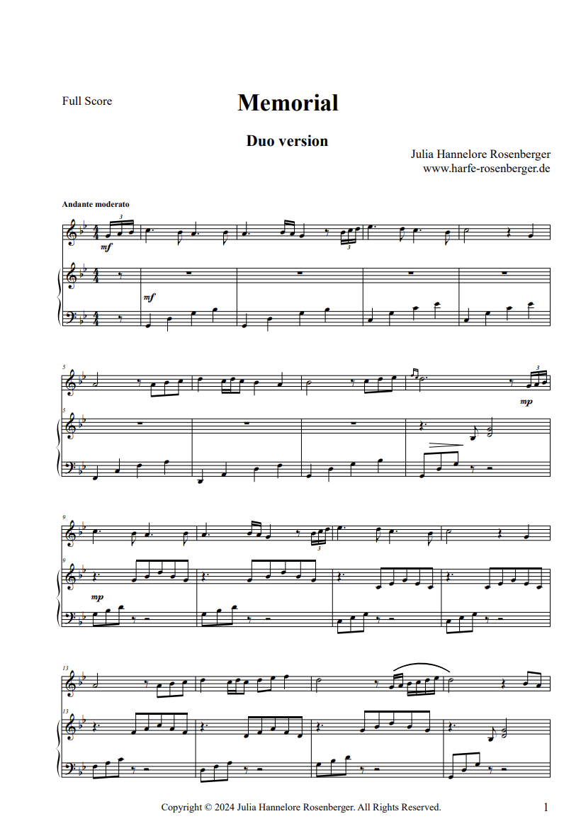Memorial (duo) – Harp Column Music