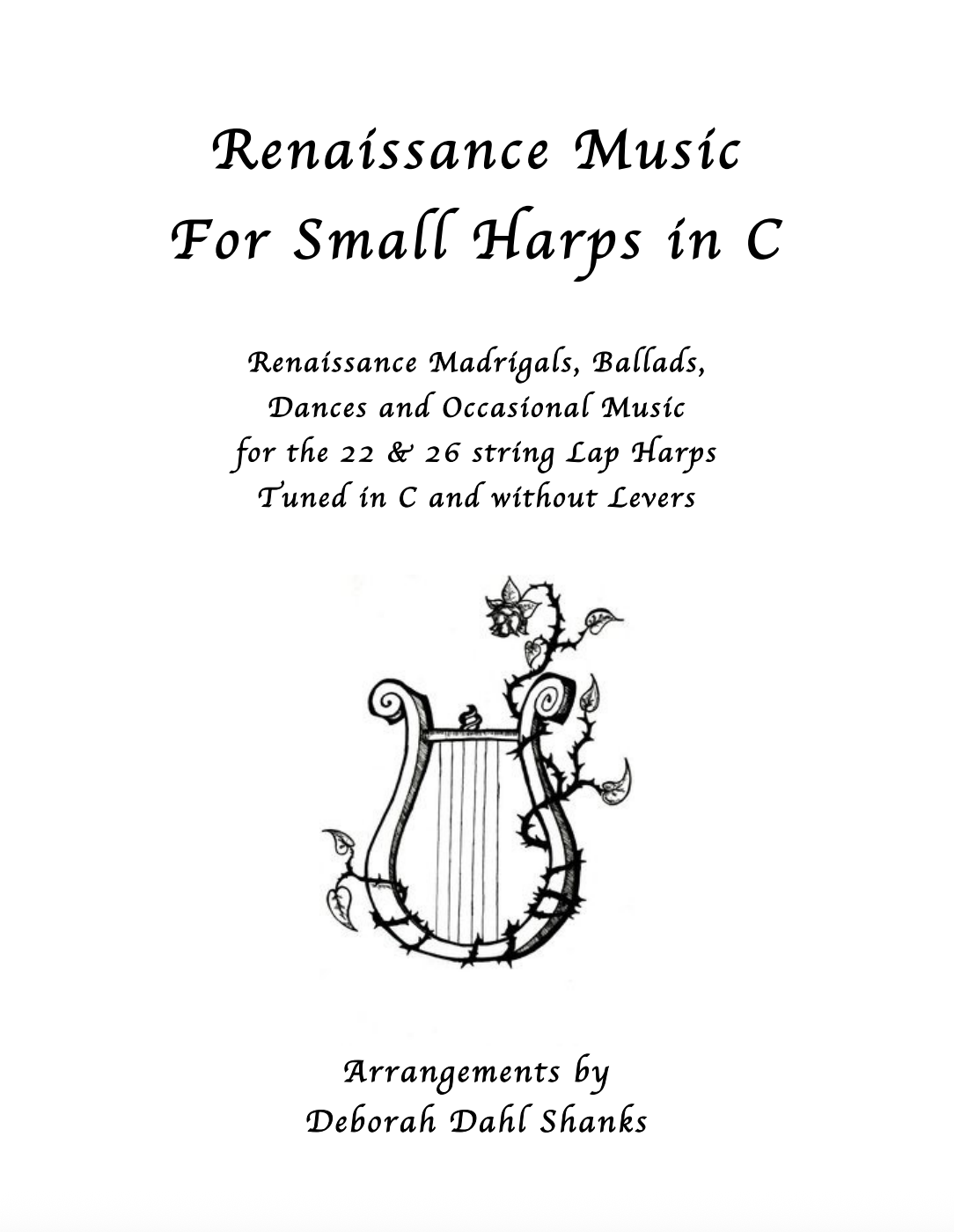 Renaissance Music for Small Harps in C – Harp Column Music