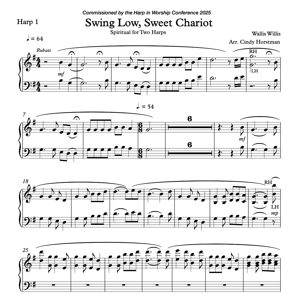 Swing Low, Sweet Chariot – Harp Column Music