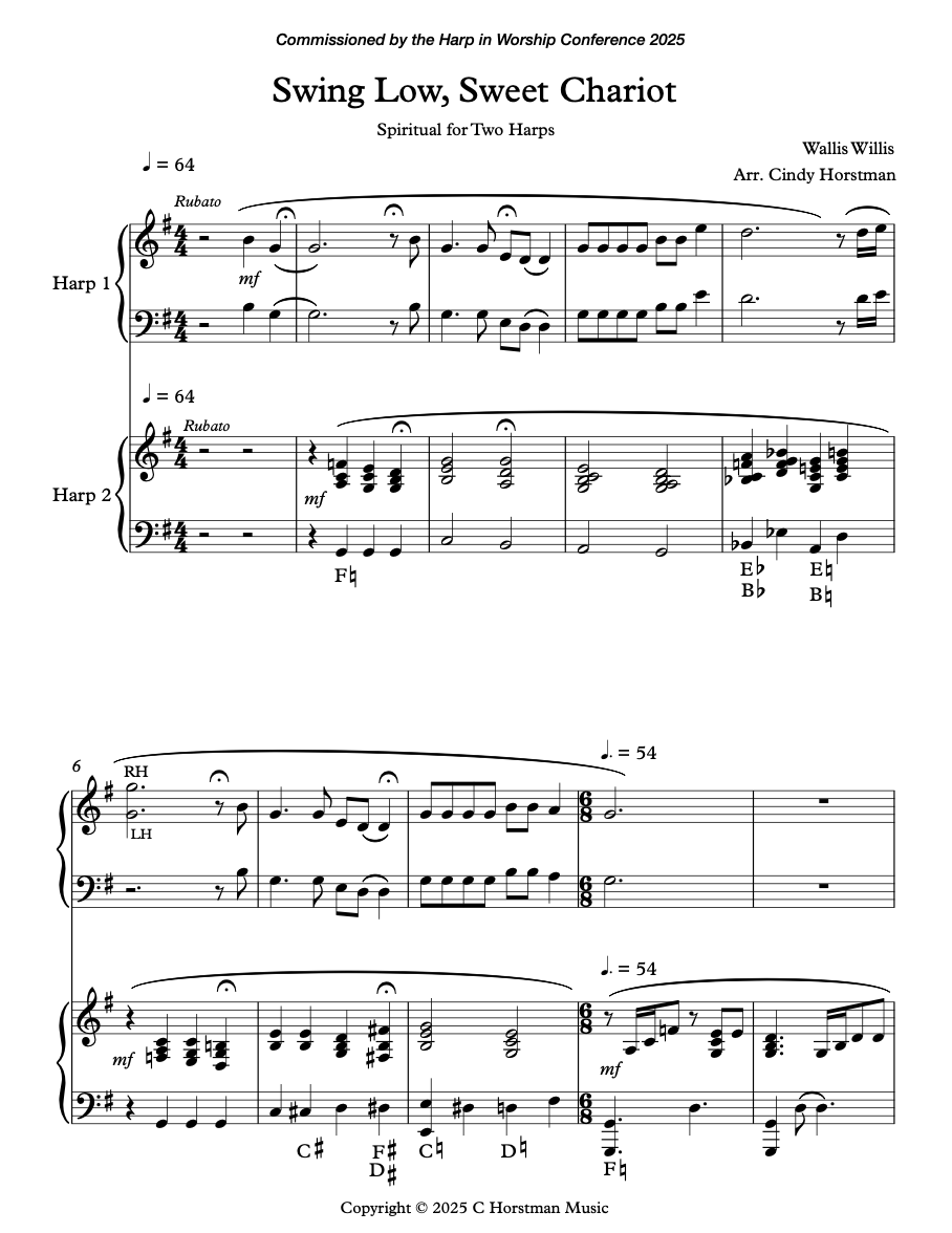 Swing Low, Sweet Chariot – Harp Column Music