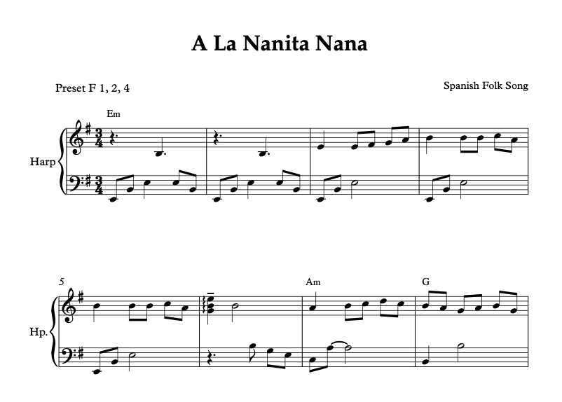 The Spanish Harp – Harp Column Music