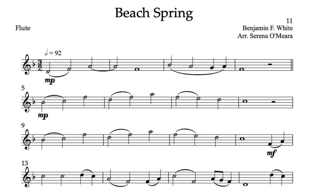 Beach Spring (Trio) – Harp Column Music