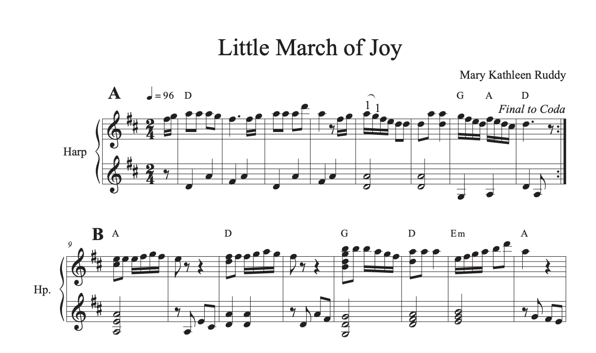 Little March of Joy – Harp Column Music