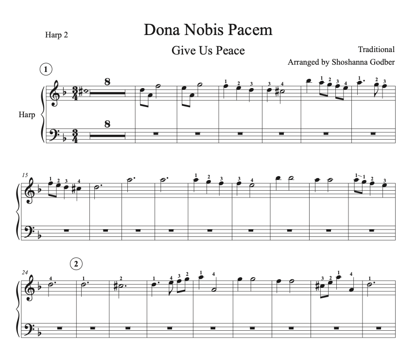 Dona Nobis Pacem – Harp Column Music