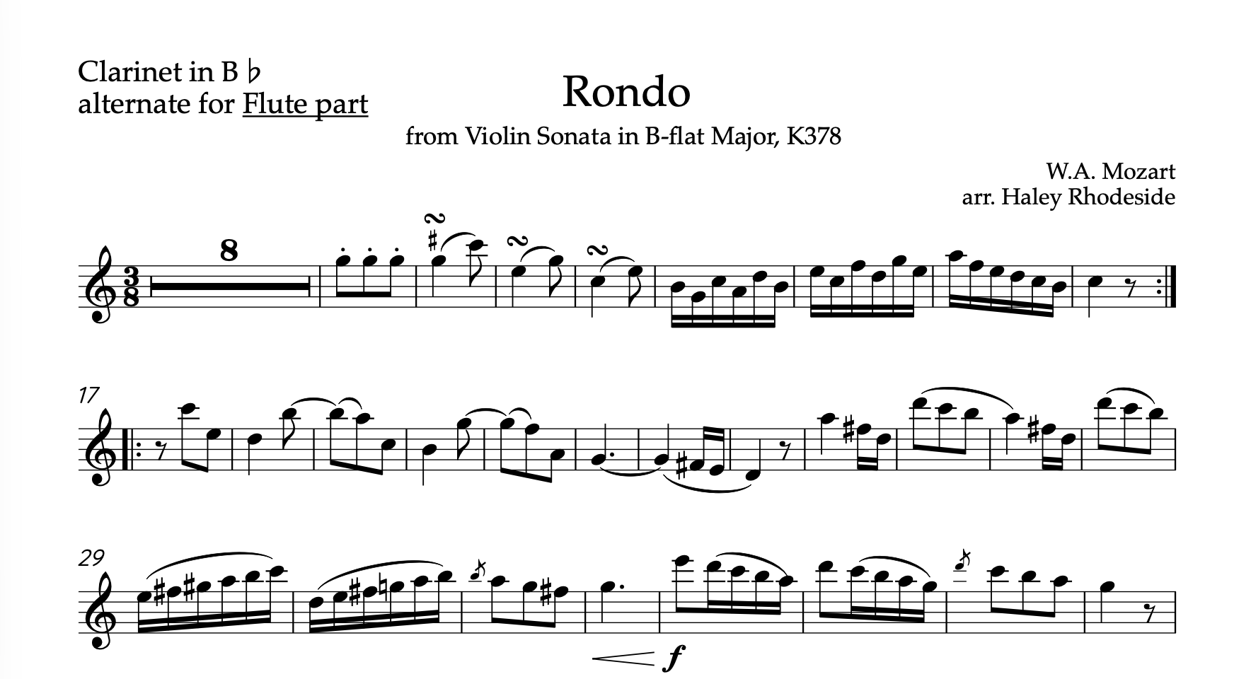Rondo – Harp Column Music