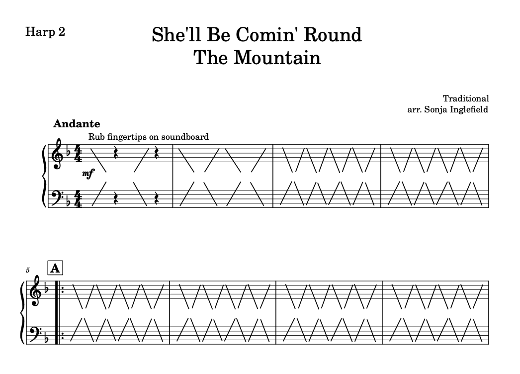 She’ll Be Comin’ Round The Mountain – Harp Column Music