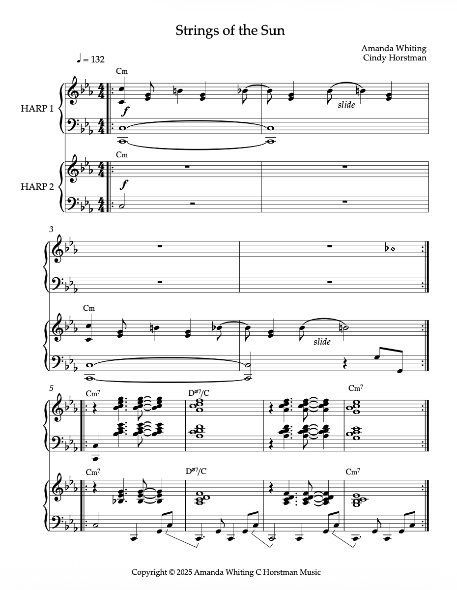 Strings of the Sun – Harp Column Music