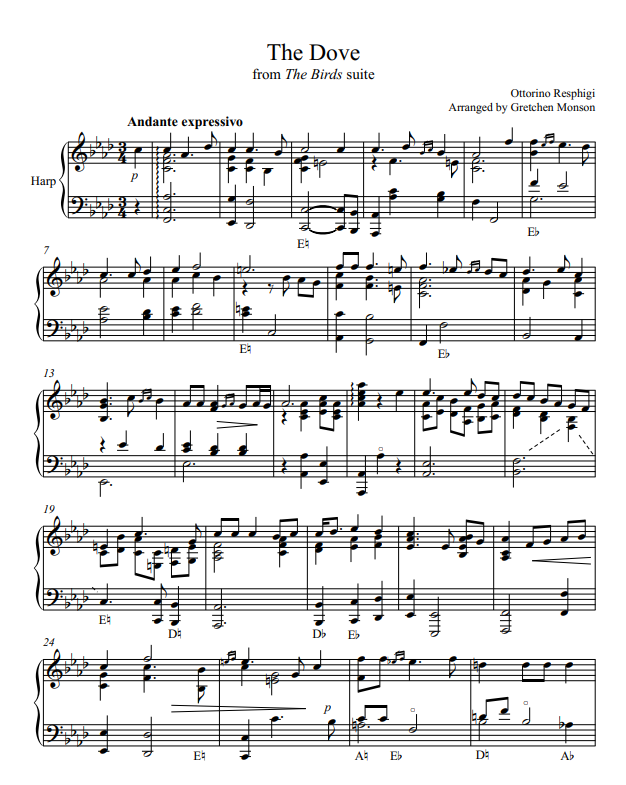 The Dove – Harp Column Music