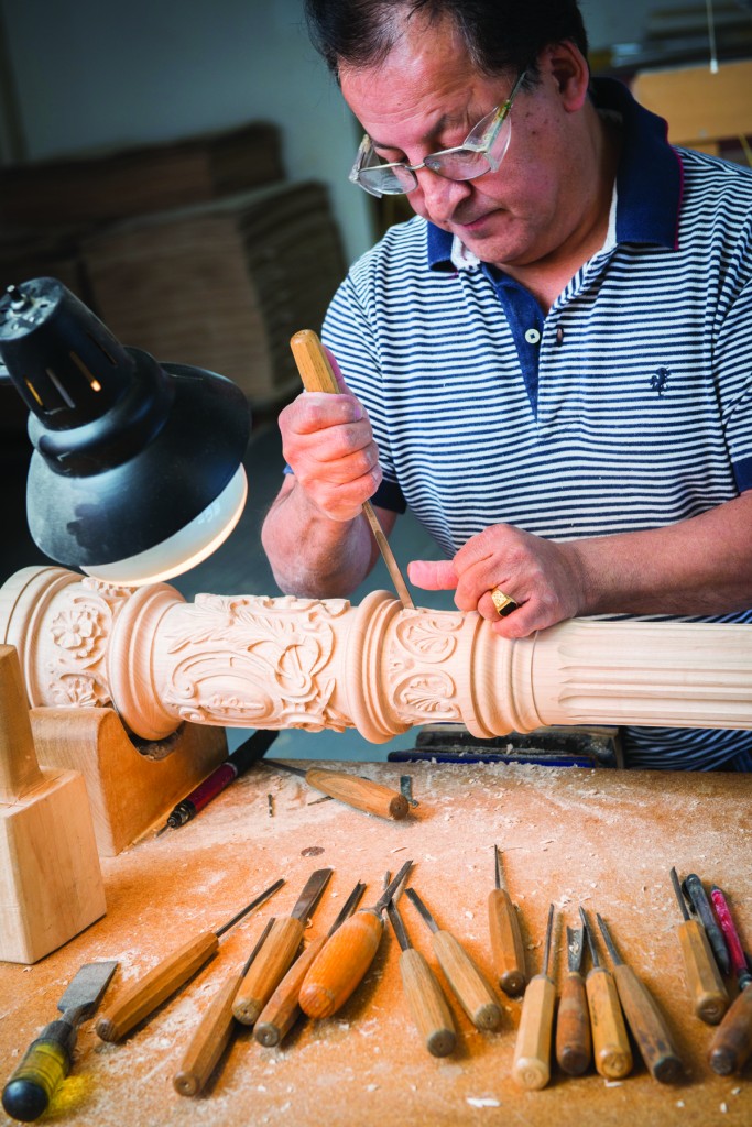 Lyon & Healy Factory Tour | Harp Column