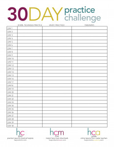30 Day Practice Challenge | Harp Column