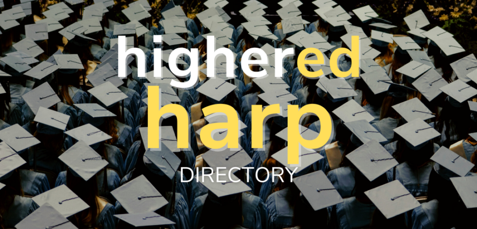 Higher Ed Harp Directory 2023 | Harp Column