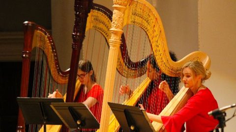 Guilford College | Harp Column