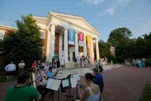 Guilford College | Harp Column